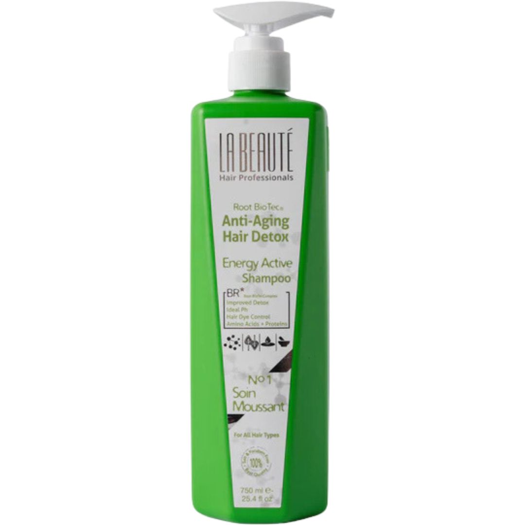 שמפו אנרגטי ללא מלחים לחיזוק שיער דליל - Anti-aging Hair Detox Energy ...